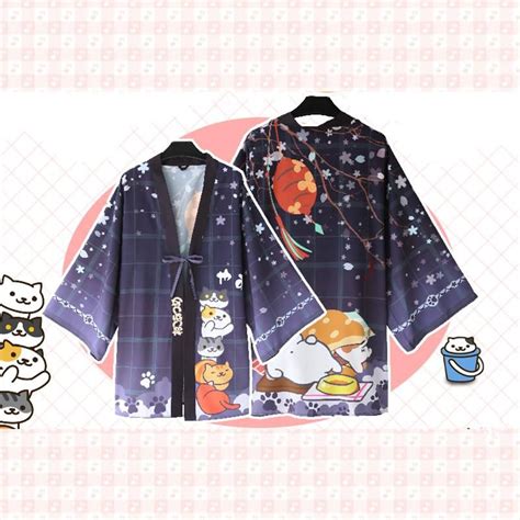 Neko Atsume Kawaii Haori Coat S13145 Neko Atsume Halloween Cosplay