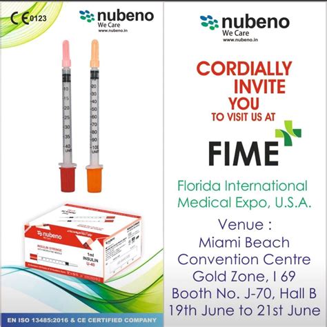 Sukhadev P On Linkedin We Cordially Invite You To Visit Us At Florida International Medical Expo…