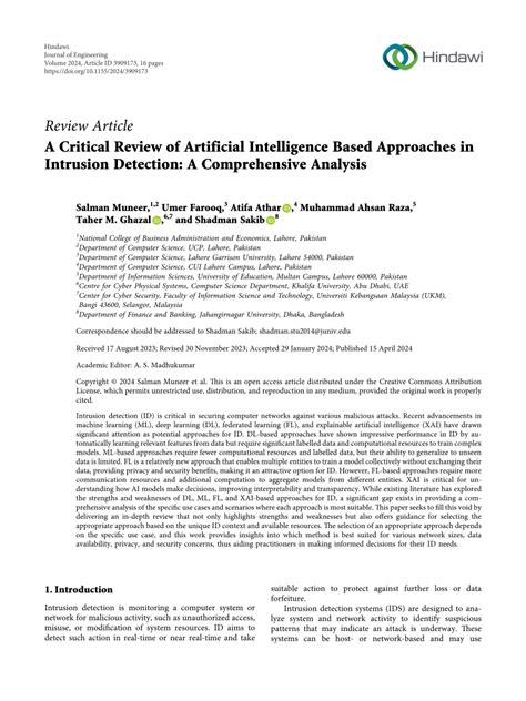 Pdf A Critical Review Of Artificial Intelligence Based Approaches In
