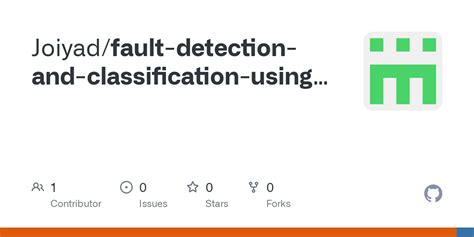 GitHub Joiyad Fault Detection And Classification Using ML