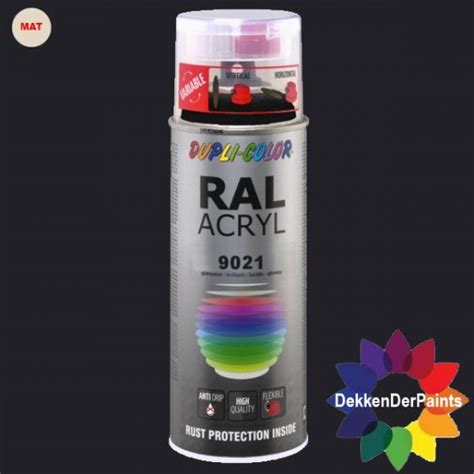 DupliColor RAL 9021 MAT Teerzwart