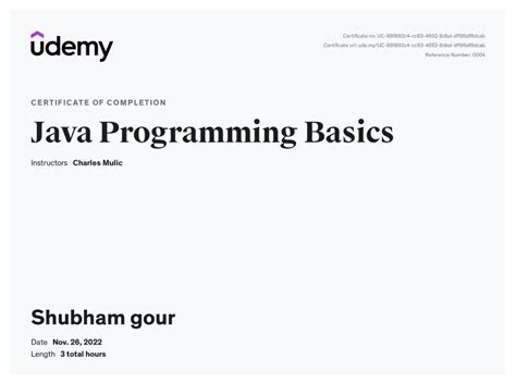 Shubham Gour Auf Linkedin Java Programming Udemy
