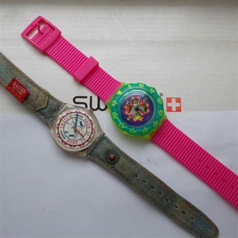 Lot Of 2 Swatch Watches Std Gent And Scuba Top Vintage L K Watchcharts Marketplace
