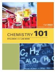 Comprehensive Guide To Chemistry Fall Syllabus And Lab Book Course Hero