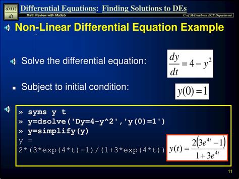 PPT Differential Equations PowerPoint Presentation Free Download ID 2982702