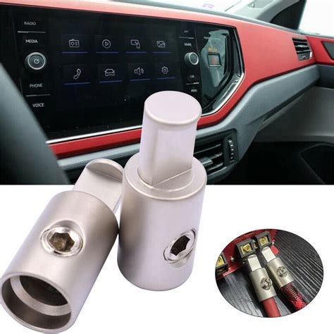 2x Car Audio Amp 1 0 Gauge Power Ground Wire Pin Terminal Input Wire Reducer