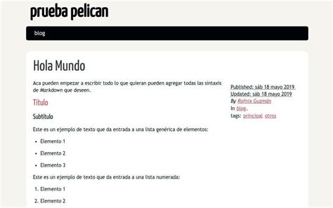 Crea Tu Blog Con Python Usando Github Pages Y Pelican