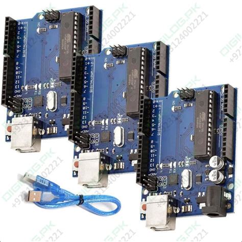 arduino uno r3 dip with usb cable without arduino logo digilog pk