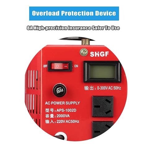 Xaronf Variable Transformer Power Supply With Fuse 0 300v India Ubuy