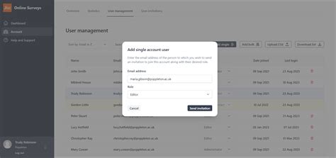 Adding And Removing Users Online Surveys