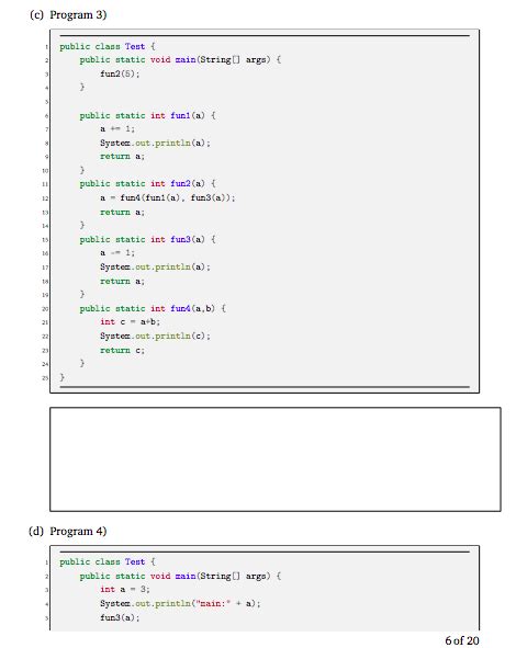 solved problem 3 trace the output of the following