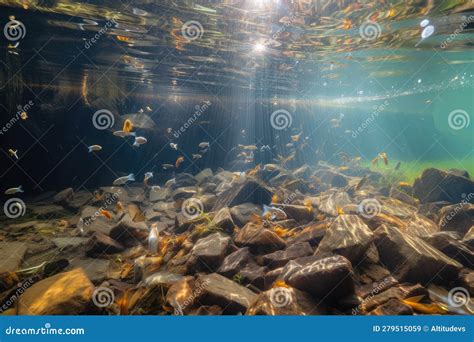 Microplastic Pollution Generative Ai Stock Illustration