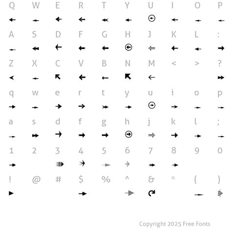 Fleches Leftright Regular Download For Free At Free Fonts Free Fonts