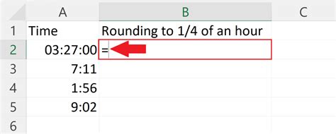 How To Round Off Time To ¼ Of An Hour In Microsoft Excel Spreadcheaters