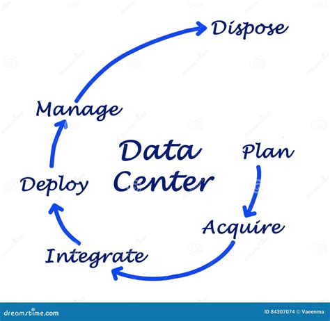 Data Lifecycle Professional Tracing Stages Cartoon Vector