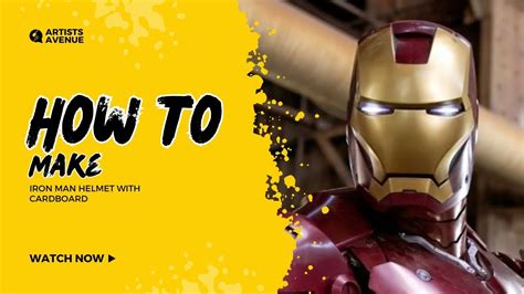 how to make iron man helmet with cardboard youtube