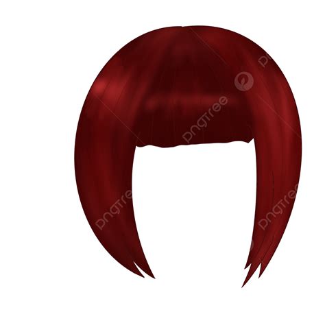 Red Hair Wig Clipart