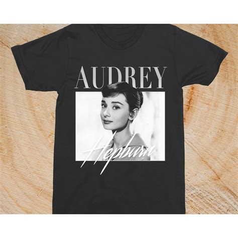 Audrey Hepburn Black And White Classic Black All Size