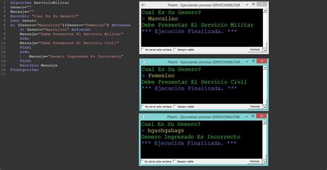 Elabore un algoritmo que lea el género de una persona si es masculino debe presentar un mensaje
