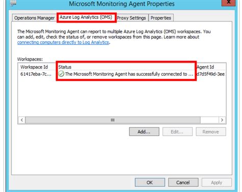 How To Verify That The Microsoft Monitoring Agent Is Connected Successfully To Microsoft