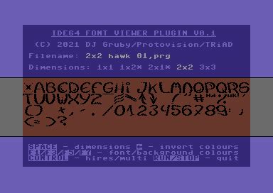 CSDb Font Viewer Plugin V0 1 By DJ Gruby 2021