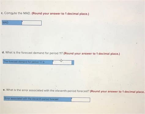 Solved Using Simple Moving Averages And The Following Time