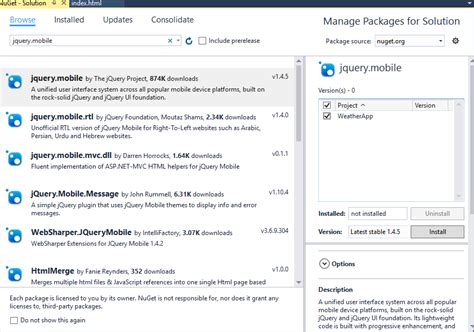Nuget Package Manager Ui Reference Microsoft Docs Nuget Package Manager Ui Reference Microsoft Docs