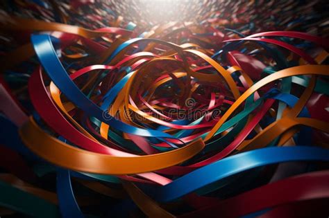 Abstract Representation Of Interconnected Stock Illustration