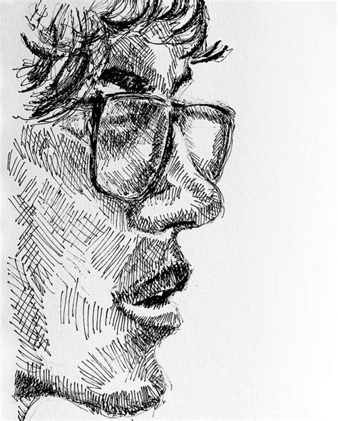 Man With Glasses Drawing At Explore Collection Of