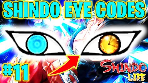 ⭐new Shindo Life Custom Eye Codes 11⭐ Youtube