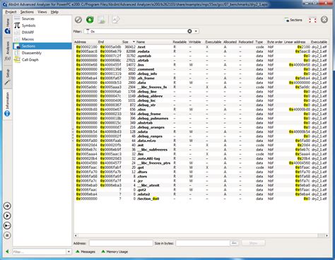 Stackanalyzer Screenshots