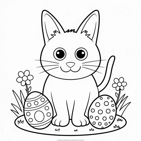 Ausmalbild Osterkatze Ausmalbilder Ausdrucken