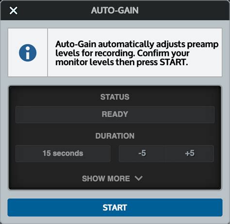 Preamp Auto Gain Universal Audio Support Home