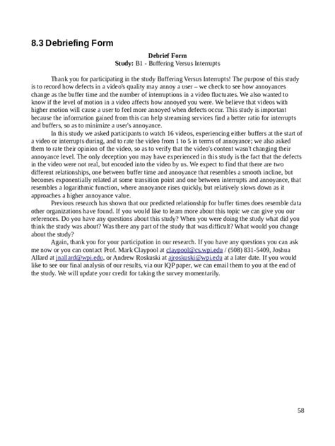 Fillable Online Debrief Form Fax Email Print Pdffiller