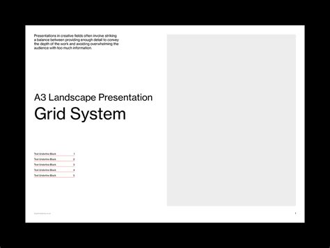 A3 Presentation Grid System For InDesign 2 Behance