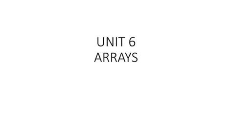 Arrays Lecture Notes Principles Of Programming Using C Studocu
