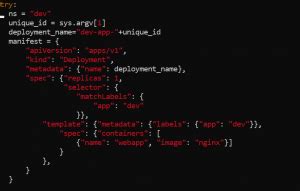 Python Script For Automating Kubernetes Deployment