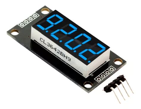 módulo display led 7seg 4 dig tm167 0 36 decimal azul mercadolivre