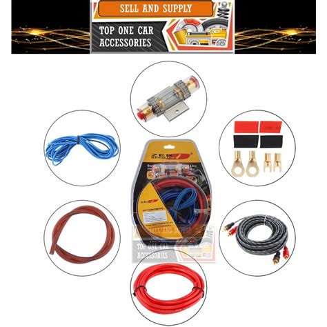 Zero Amplifier Complete Set 8 Gauge Wiring Kit Cable Fuse Shopee