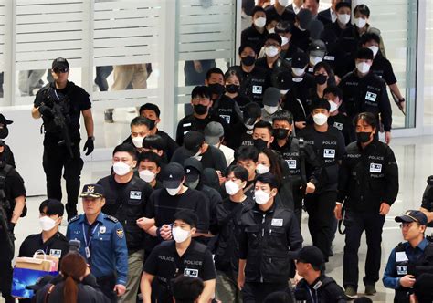 South Korea Seeks To Arrest Dozens Of Online Scam Suspects Repatriated