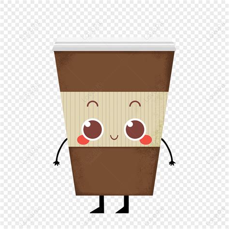 만화 일러스트 갈색 커피 컵입니다스타일라떼아침밥 Png 일러스트 무료 다운로드 Lovepik