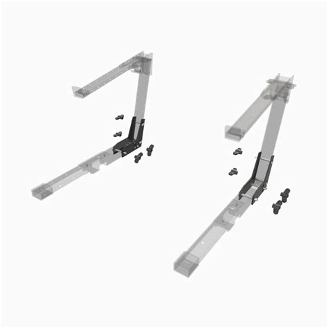 Aufbau Formteil 1 Ebene Ral 9005 Matt Set Mit Schloßschrauben Und