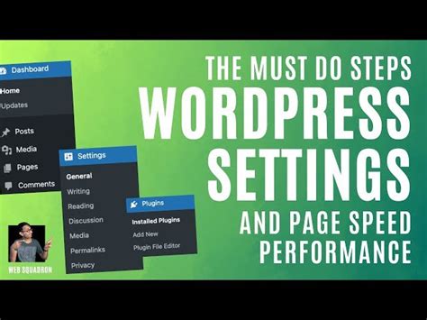 free video the must do steps for wordpress settings media and