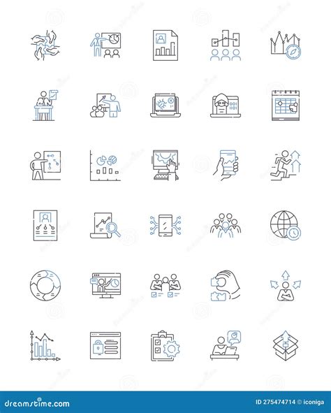 It Support Line Icons Collection Troubleshooting Maintenance Nerking