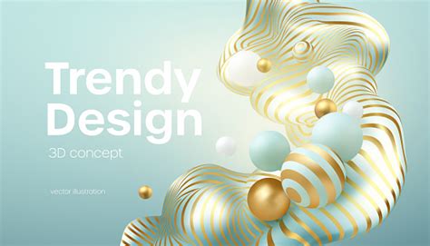 3d 기하학적 모양이 있는 추상 배경입니다 현대적인 커버 디자인 벡터 사실적인 일러스트레이션 0명에 대한 스톡 벡터 아트 및 기타 이미지 Istock