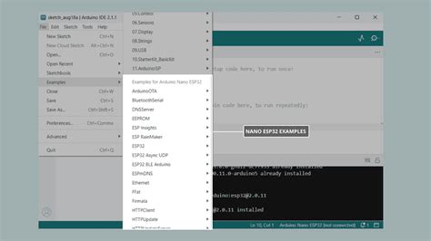 Getting Started With Nano ESP Arduino Documentation