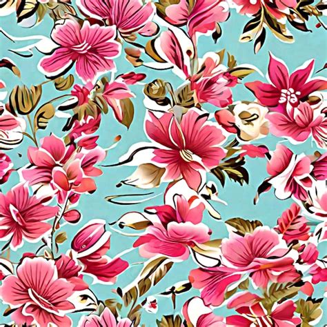 Premium Photo Seamless Pattern Surface Pattern Blossom