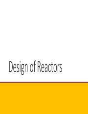 Design Of Reactors Using Aspen Optimization And Cost Estimation Course Hero