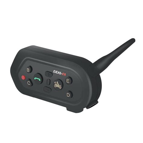 Ejeas E6 1200m Intercom Motorcycle Helmet Bluetooth Headset Vox Mp3 Gps Usb 550mah Battery For 6