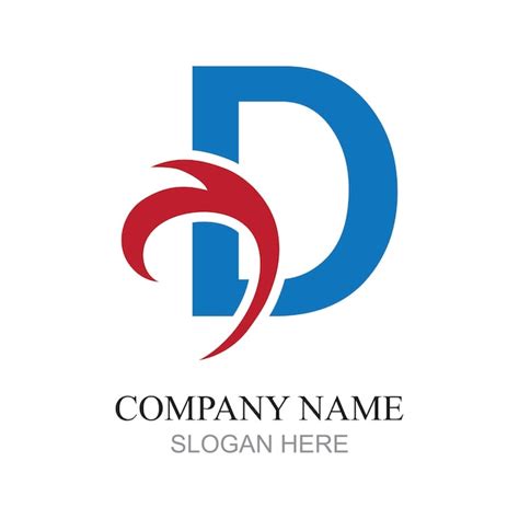Premium Vector Initial Letter D Logo Letter D Isolated On White Backgroundflat Vector Logo